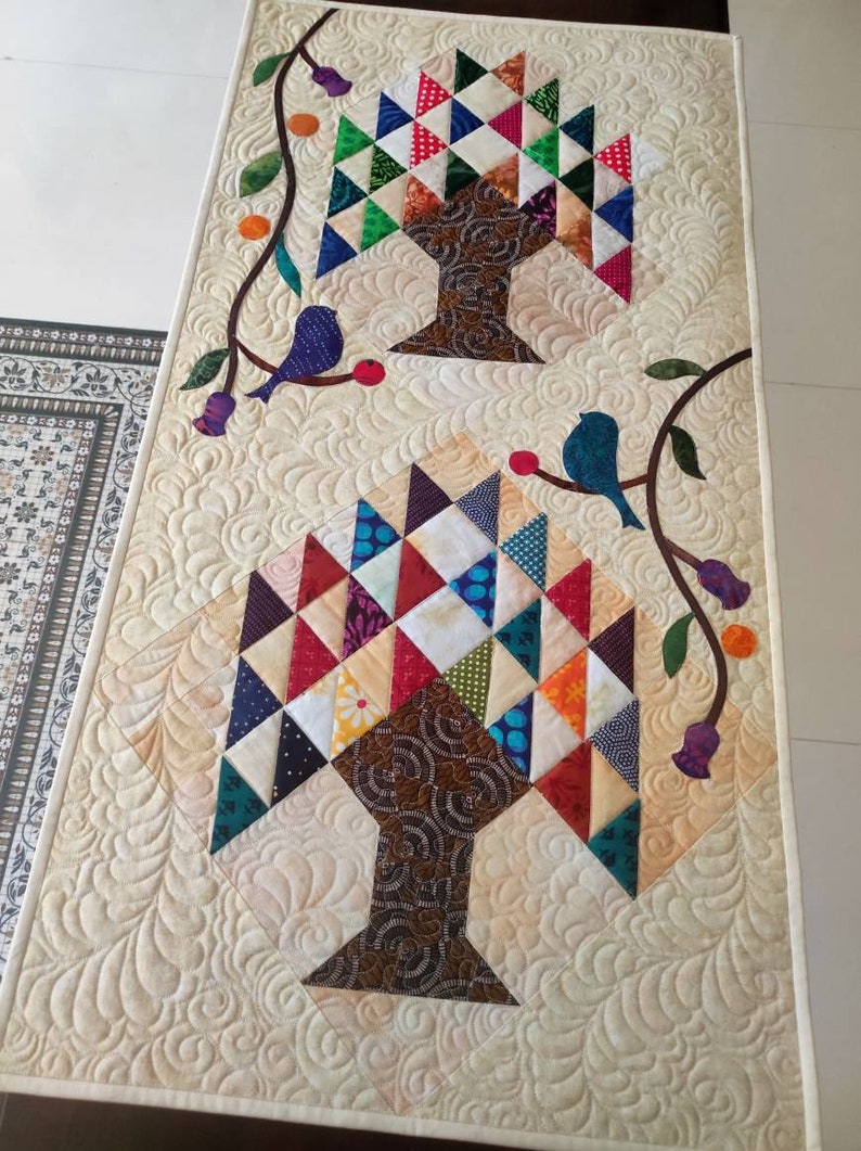 Tree of Life Art, Wall Art Quilt, Tree Quilt, House Warming Gift ...