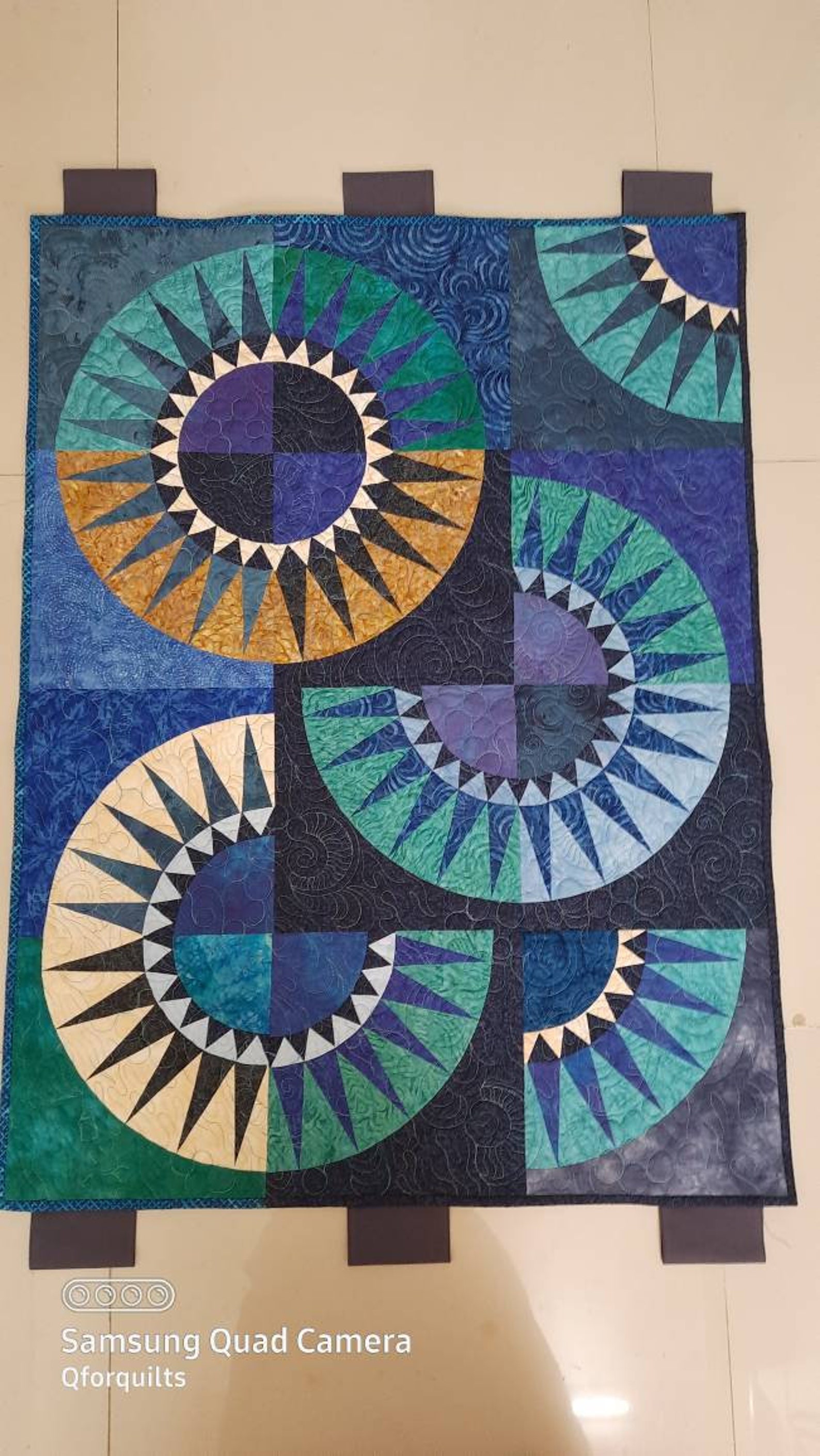 Ocean Waves Art Wall Art Quilt Fiber Art New York Beauty - Etsy