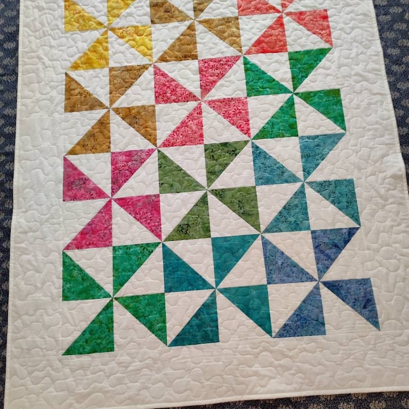 Pinwheel Baby Quilt - Etsy