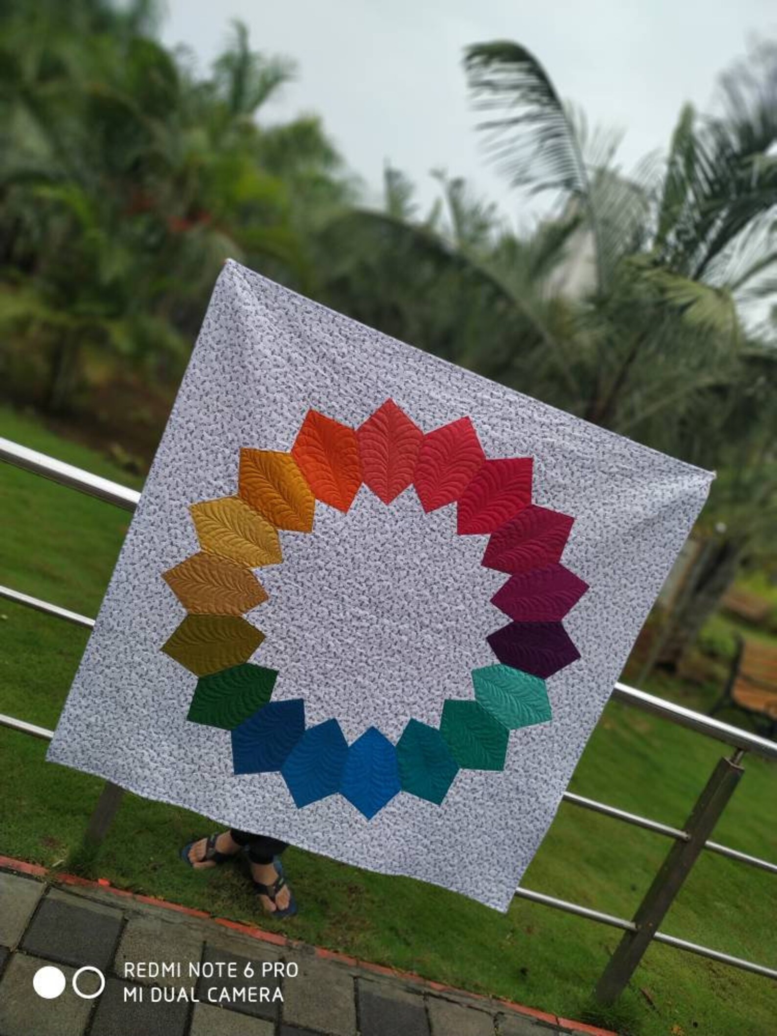 Modern Throw. Ombre Quilt. Colorful Quilt. Lap Quilt. Color Wheel Decor ...