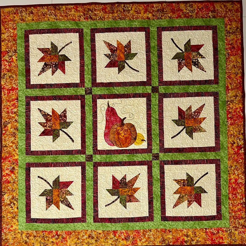 Maple Leaf Quilt - Etsy