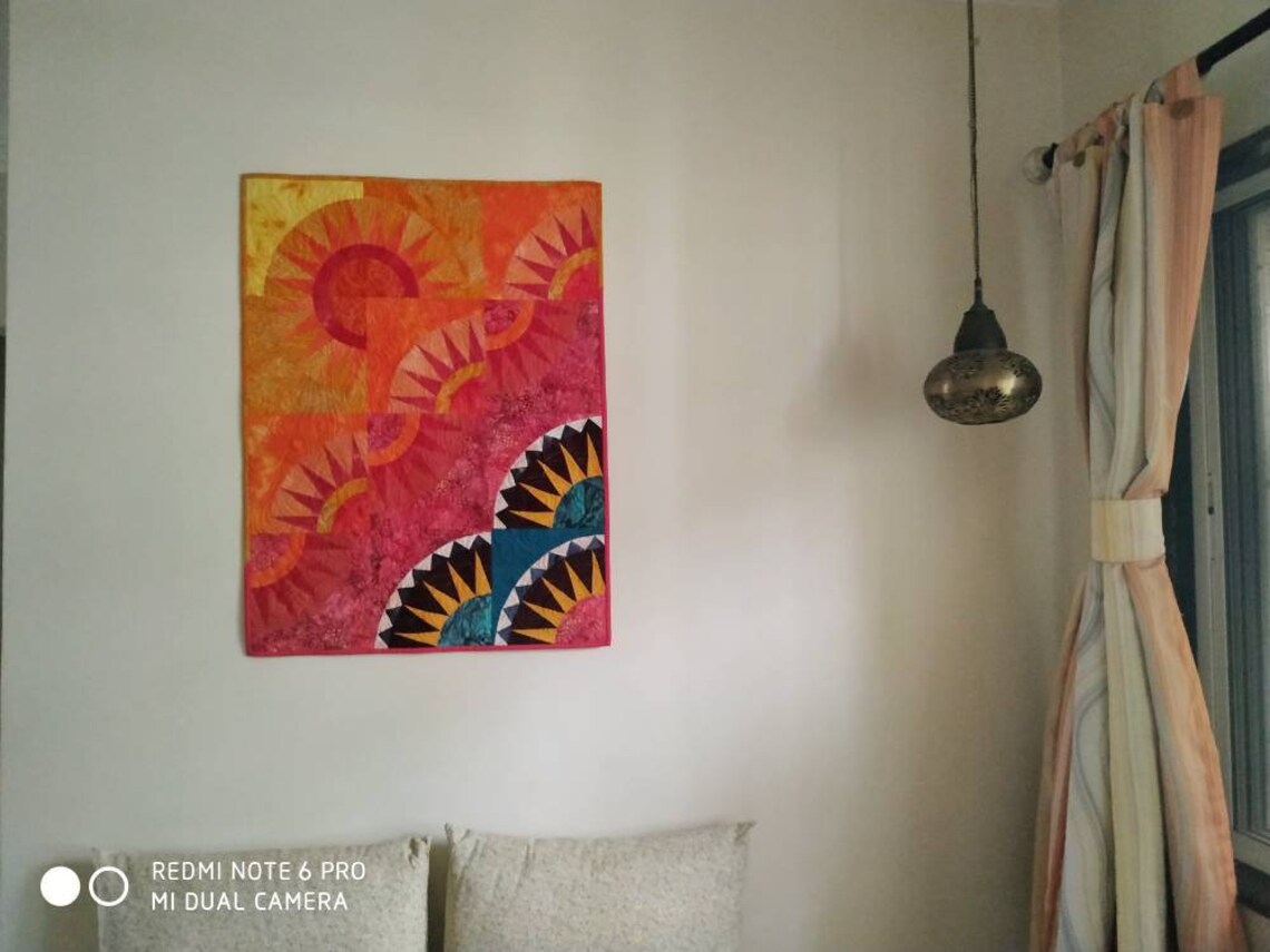 Sunrise Wall Art Textile Art Wall Art Quilt Fiber Art - Etsy