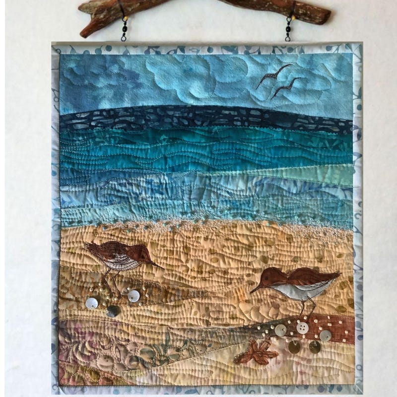 Seascape Quilt Art - Etsy