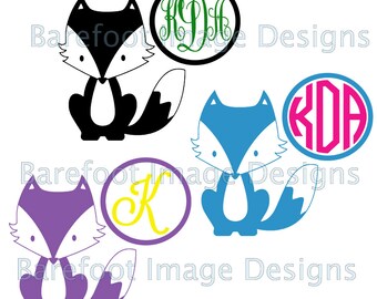 Fox Monogram | Etsy