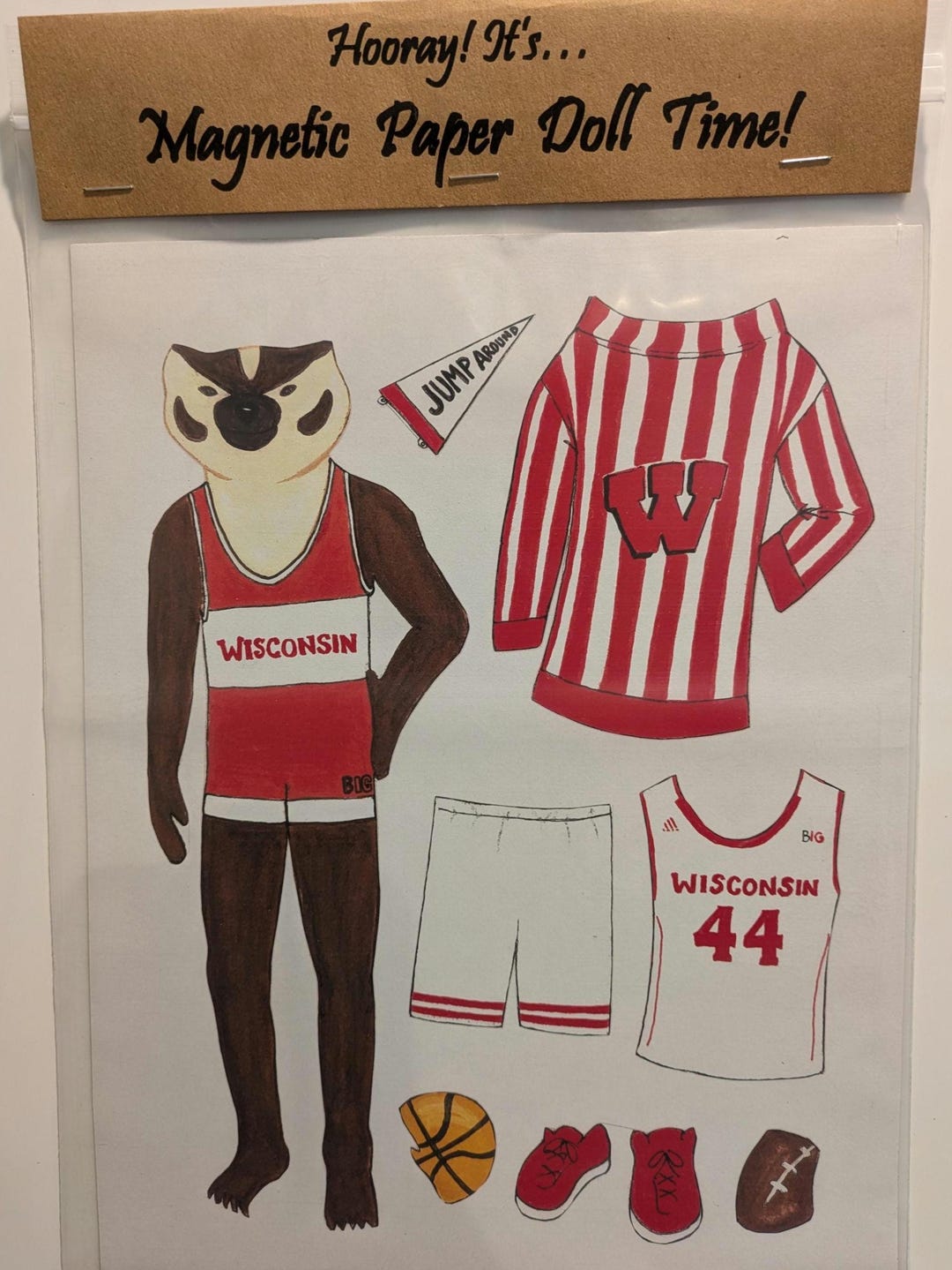 Bucky Paper Doll - Etsy