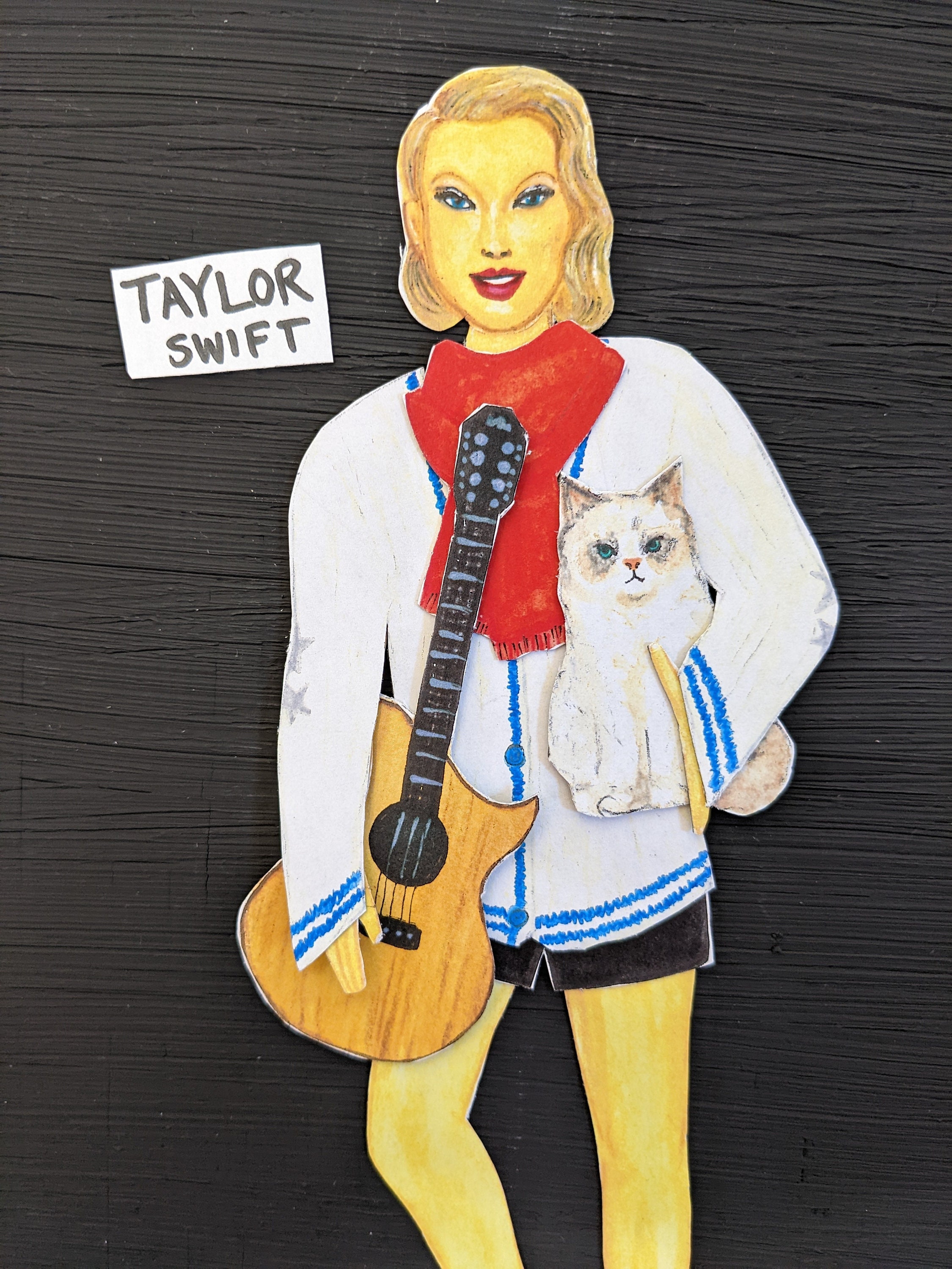 Taylor Swift paper Doll Magnet - Etsy