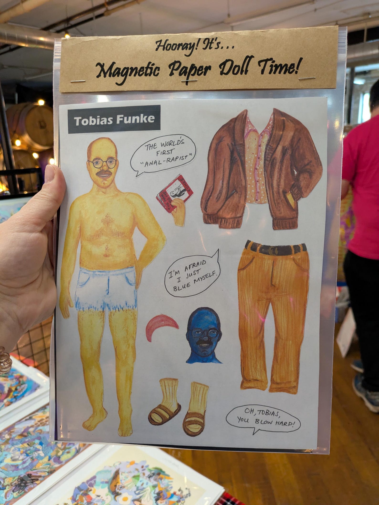 Tobias Funke "paper Doll" Magnet - Etsy