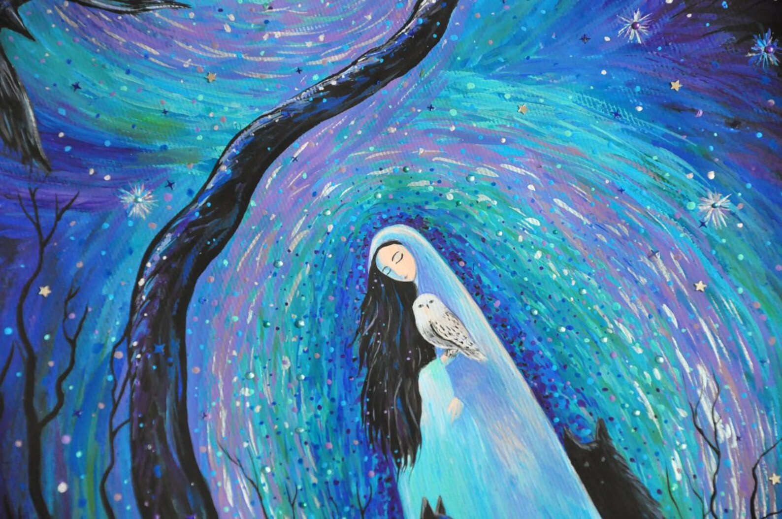 Kunstdruck Mutter Erde Gaia Küche Hexe Dekor Vollmond Mutter | Etsy