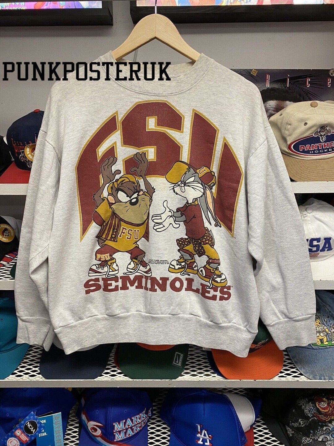 Vintage FSU Seminoles Looney Tunes Sweatshirt, Florida State University ...