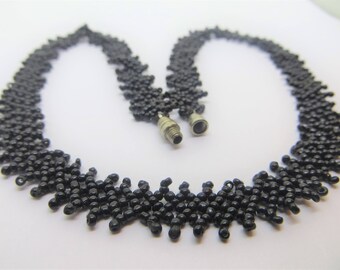 Antique Black Jet Beads - Etsy