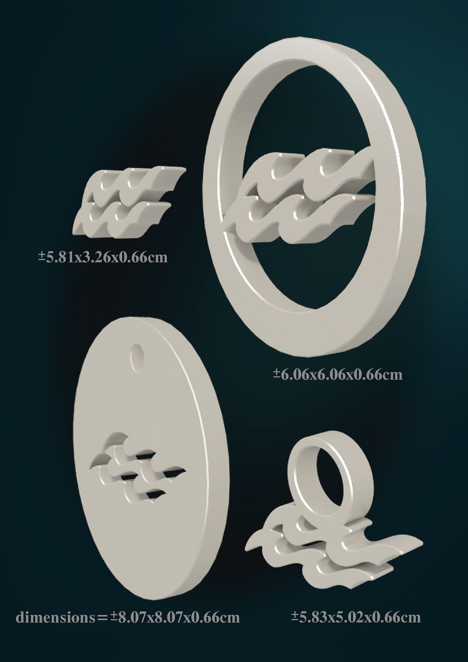 Aquarius Zodiac 3D Model STL Files: CNC Router, 3D Printer - Etsy