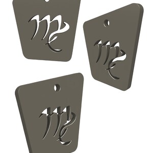 ZODIAC Virgo, 3d STL Model for CNC Router Carving Machine, 3d Printer ...