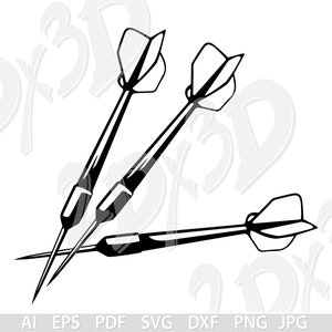 Vector Darts Graphic, SVG, PNG, PDF (digital Download) - Etsy
