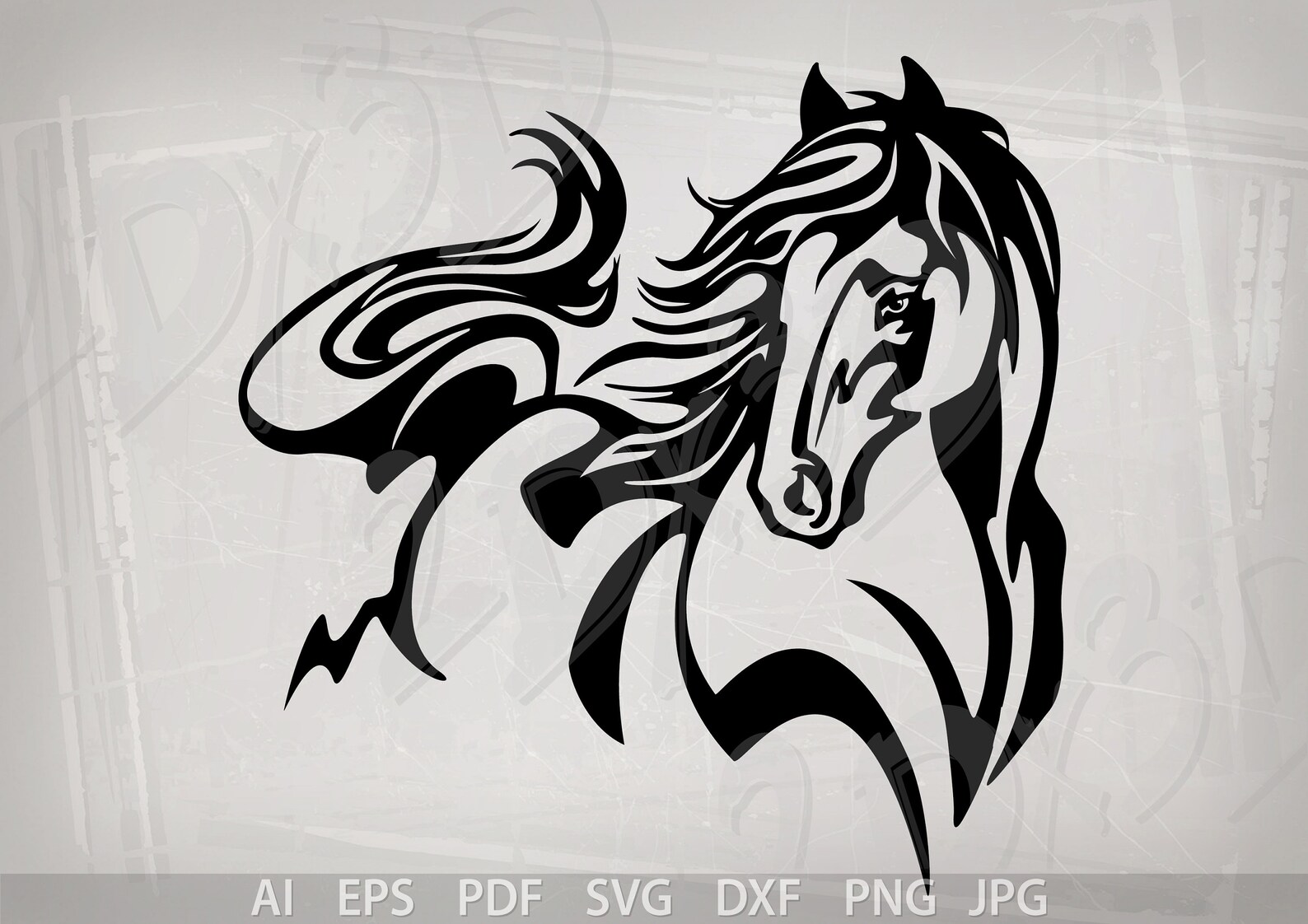 Vector HORSE SVG Ai Eps PNG Pdf Jpg Download Digital | Etsy