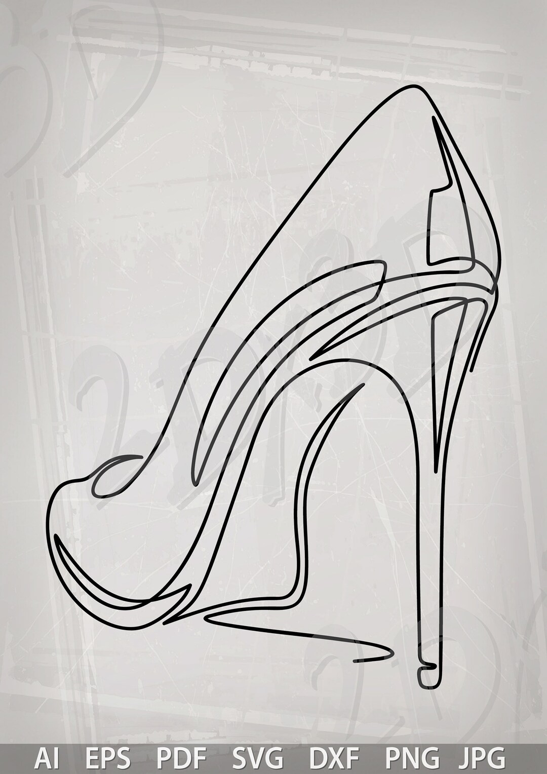 Vector LUXURY SHOE LINE, Ai, Eps, Pdf, Svg, Dxf, Png, Jpg Download ...