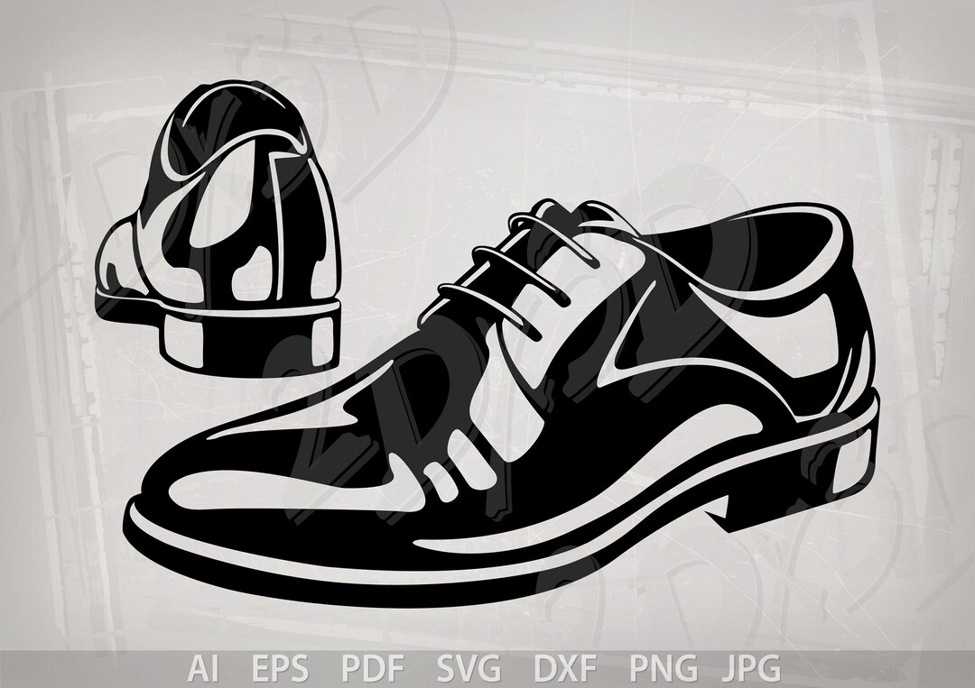 Vector LUXURY MAN SHOES Ai Eps Pdf Svg Dxf Png Jpg Download Digital ...
