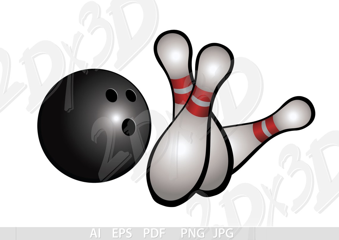 Vector BOWLING SVG Ai Eps Png Pdf Jpg Download Digital - Etsy