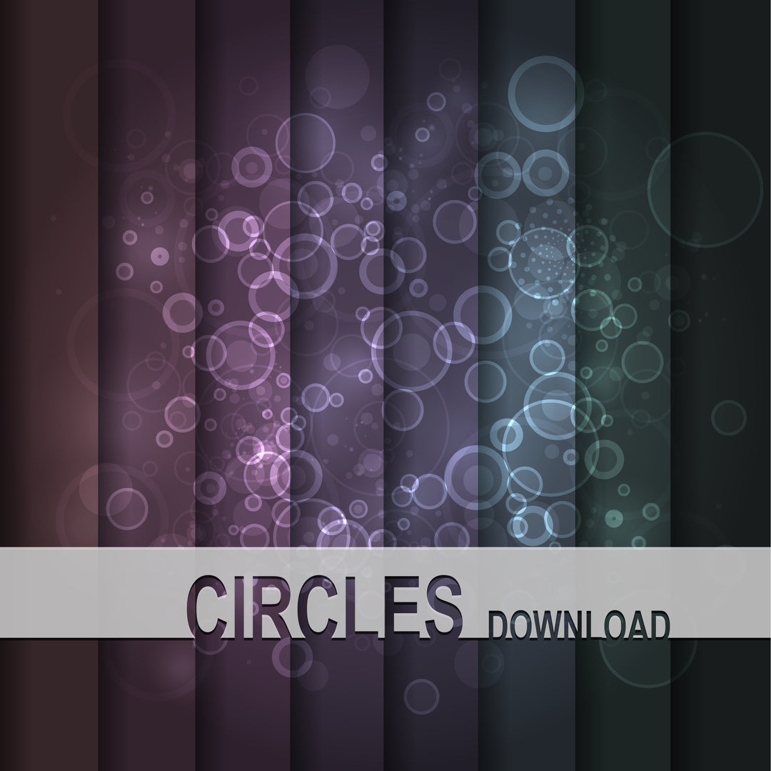 CIRCLES, Set of 16 TEXTURES, 30x30cm, Set of 16, Personal or Commercial ...