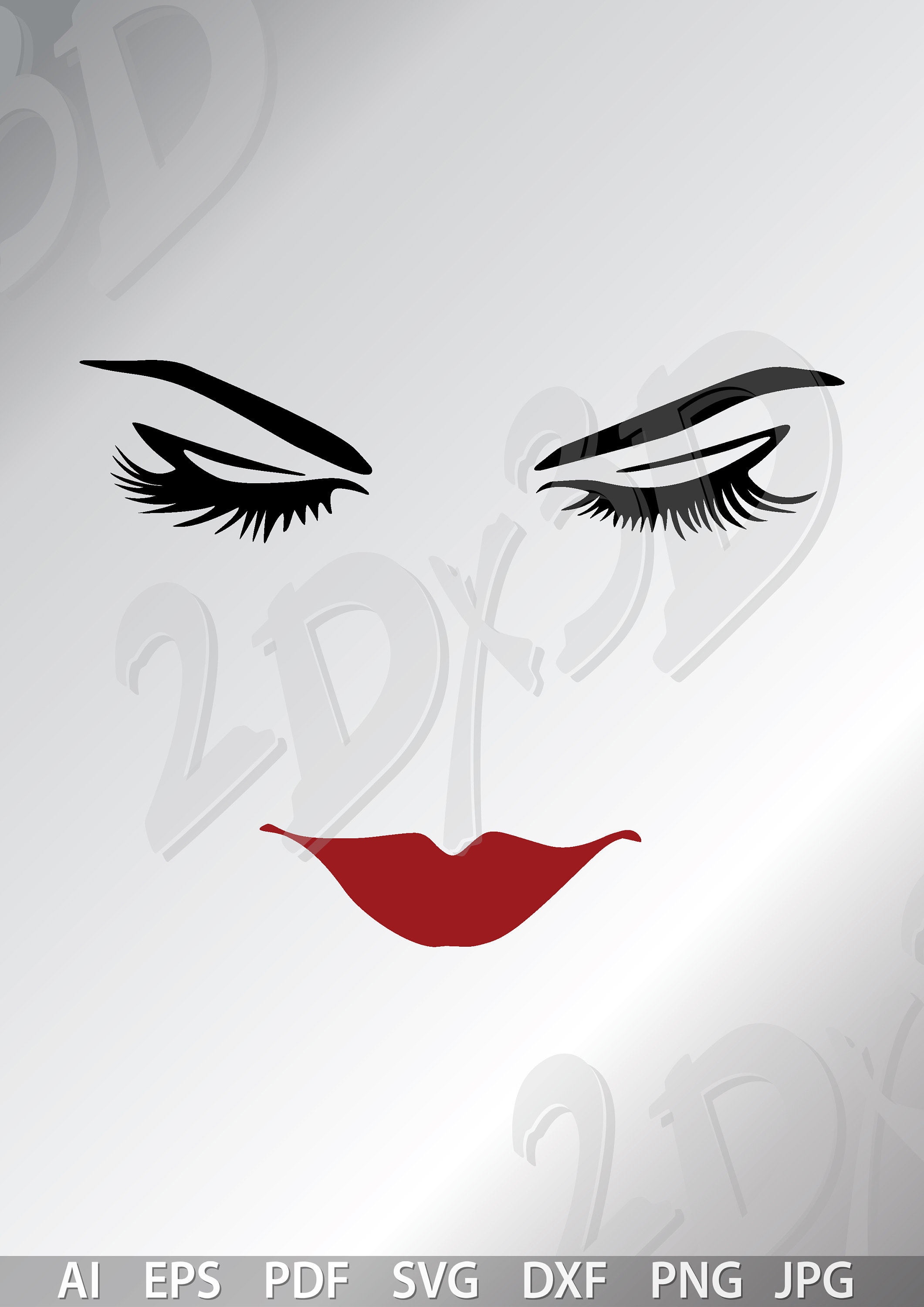 Vector FACE Two Colors Ai Eps Pdf Svg Pdf Jpg Download - Etsy