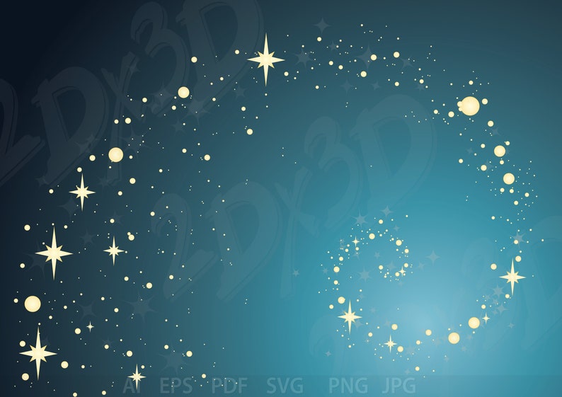 Vector SPACE Fibonacci Spiral AI Eps Png Svg Pdf Jpg - Etsy