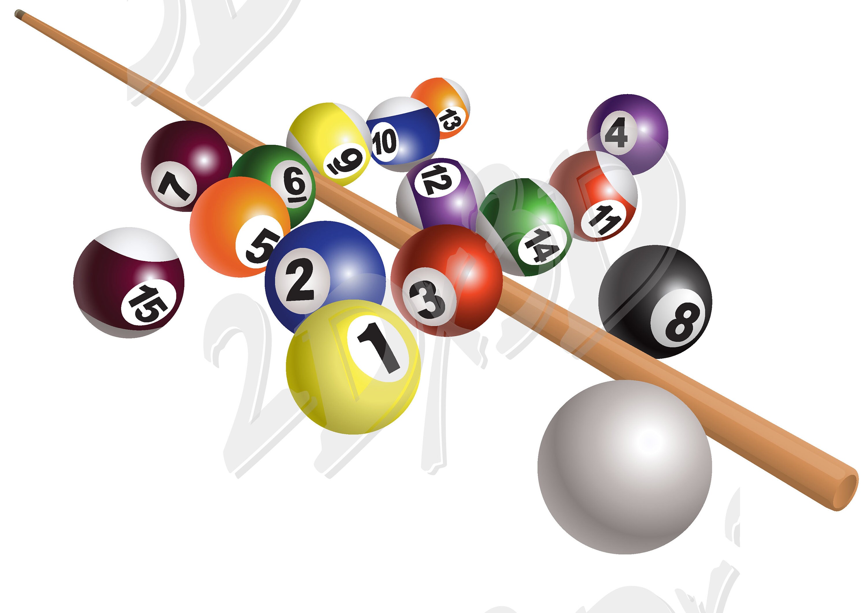 Vector BILLIARD BALLS SVG Ai Png Pdf Jpg Download - Etsy Hong Kong