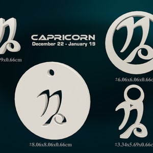 ZODIAC Capricorn, 3d STL Models for CNC Router Carving Machine, 3d ...