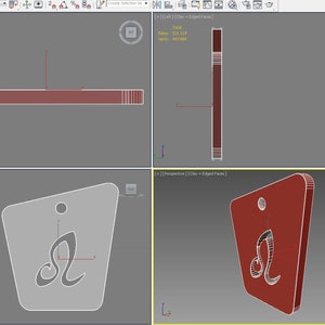 ZODIAC Leo, 3d STL Model for CNC Router Carving Machine, 3d Printer ...