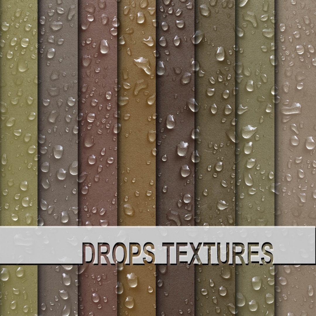 16 DROP TEXTURES DIGITAL 30x30cm Set of 16 Personal or - Etsy