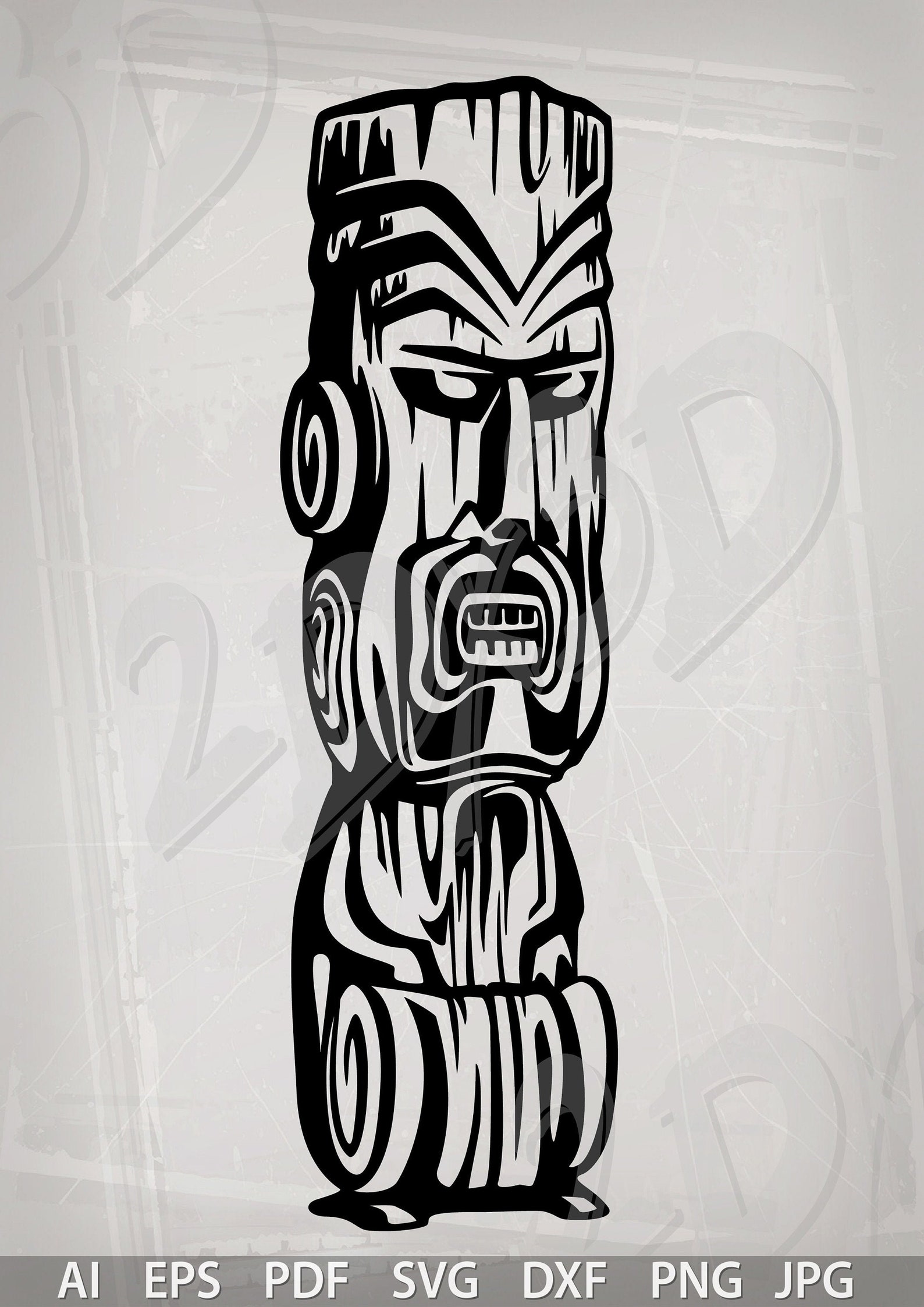 Vector TOTEM Ai Eps Pdf Svg Pdf Jpg Download Files | Etsy