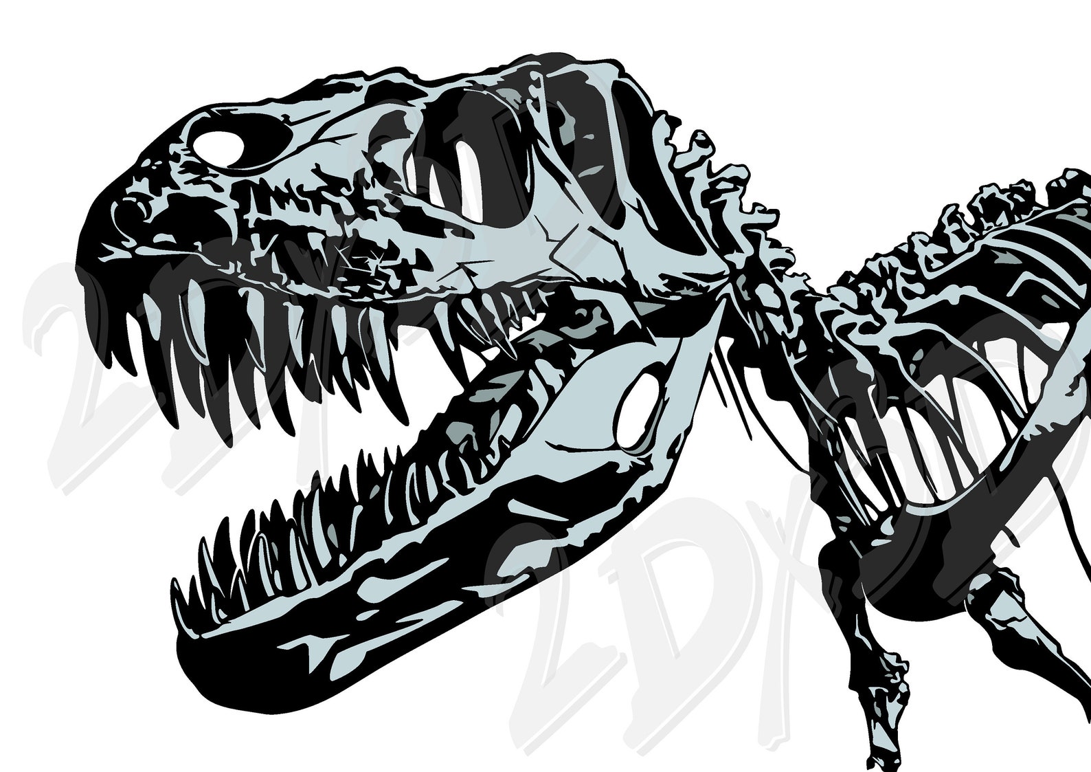 Vector T-REX SVG Ai Eps Png Pdf Jpg Download Files - Etsy