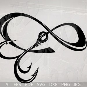 Vector INFINITY Hook SVG AI Eps Pdf Dxf Png Jpg Download Digital Image ...