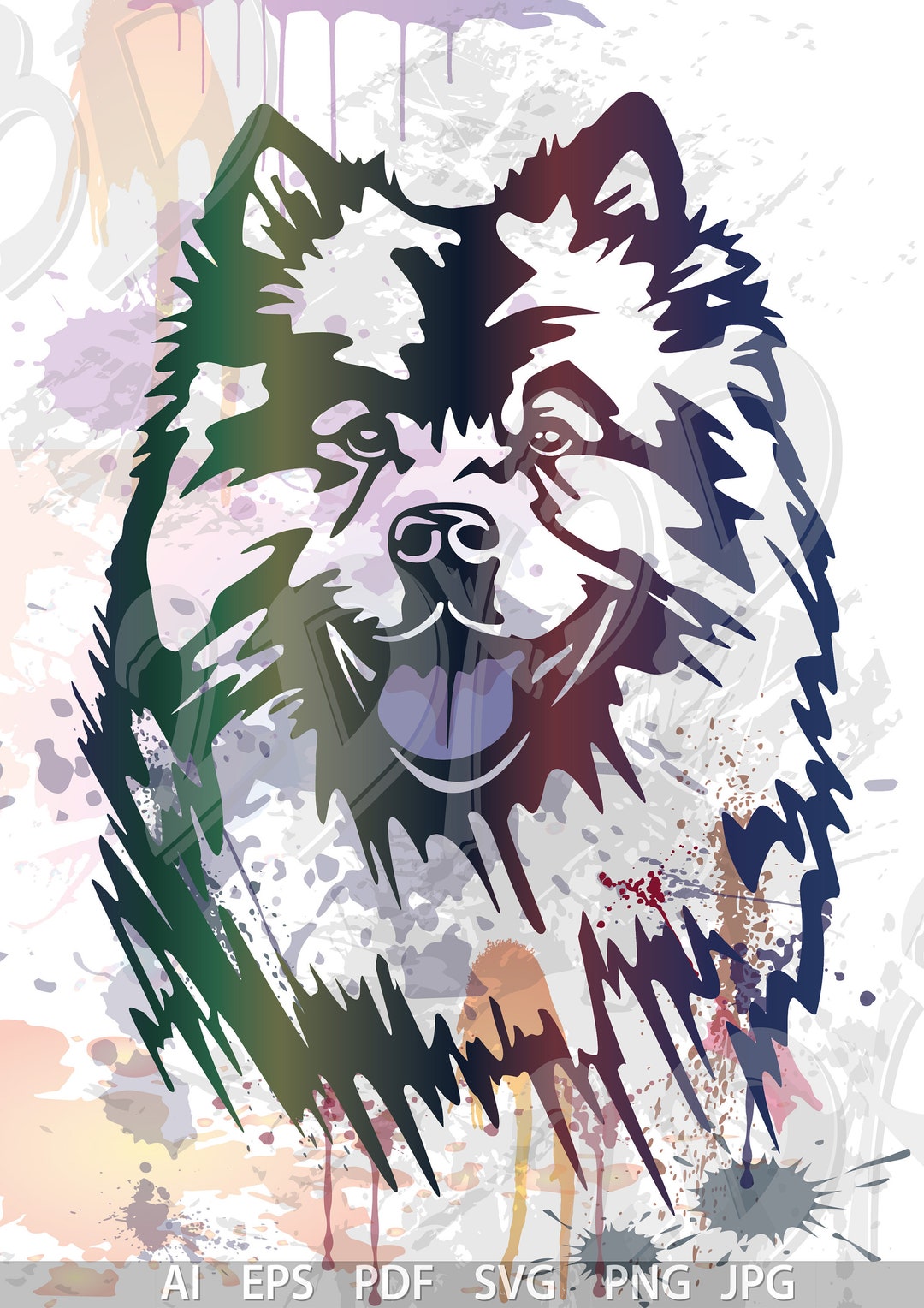 Vector CHOW CHOW, SVG, Ai, Eps, Png, Pdf, Jpg Download Files, Digital ...