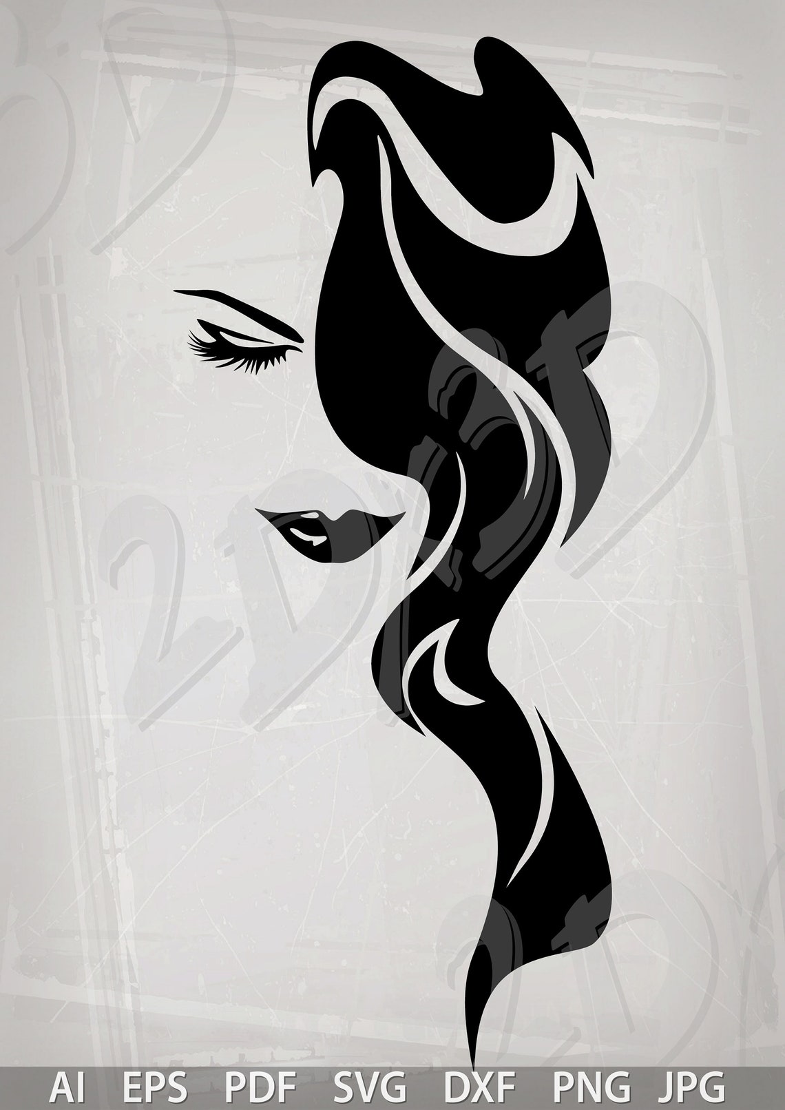 Vector FACE Four Colors Ai Eps Pdf Svg Pdf Jpg Download | Etsy