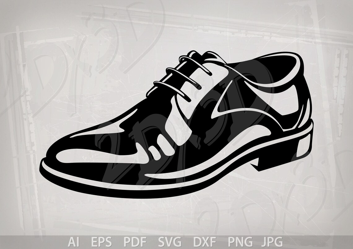 Vector LUXURY MAN SHOES Ai Eps Pdf Svg Dxf Png Jpg Download Digital ...
