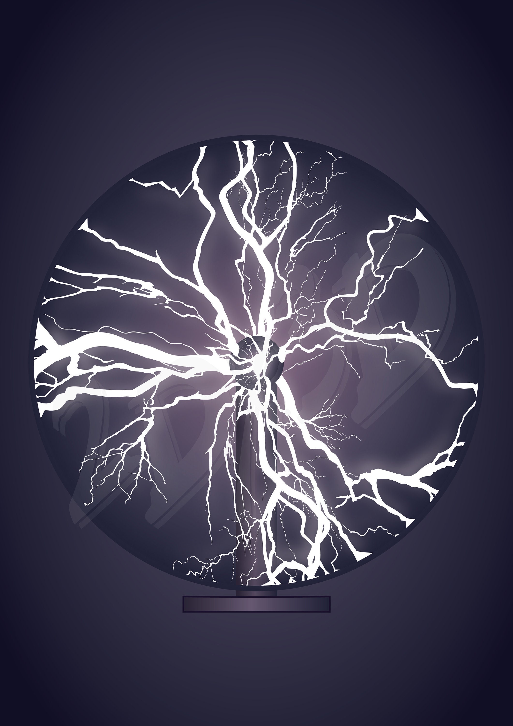 Vector PLASMA GLOBE Lightening Bolts SVG Ai Eps Pdf Png - Etsy