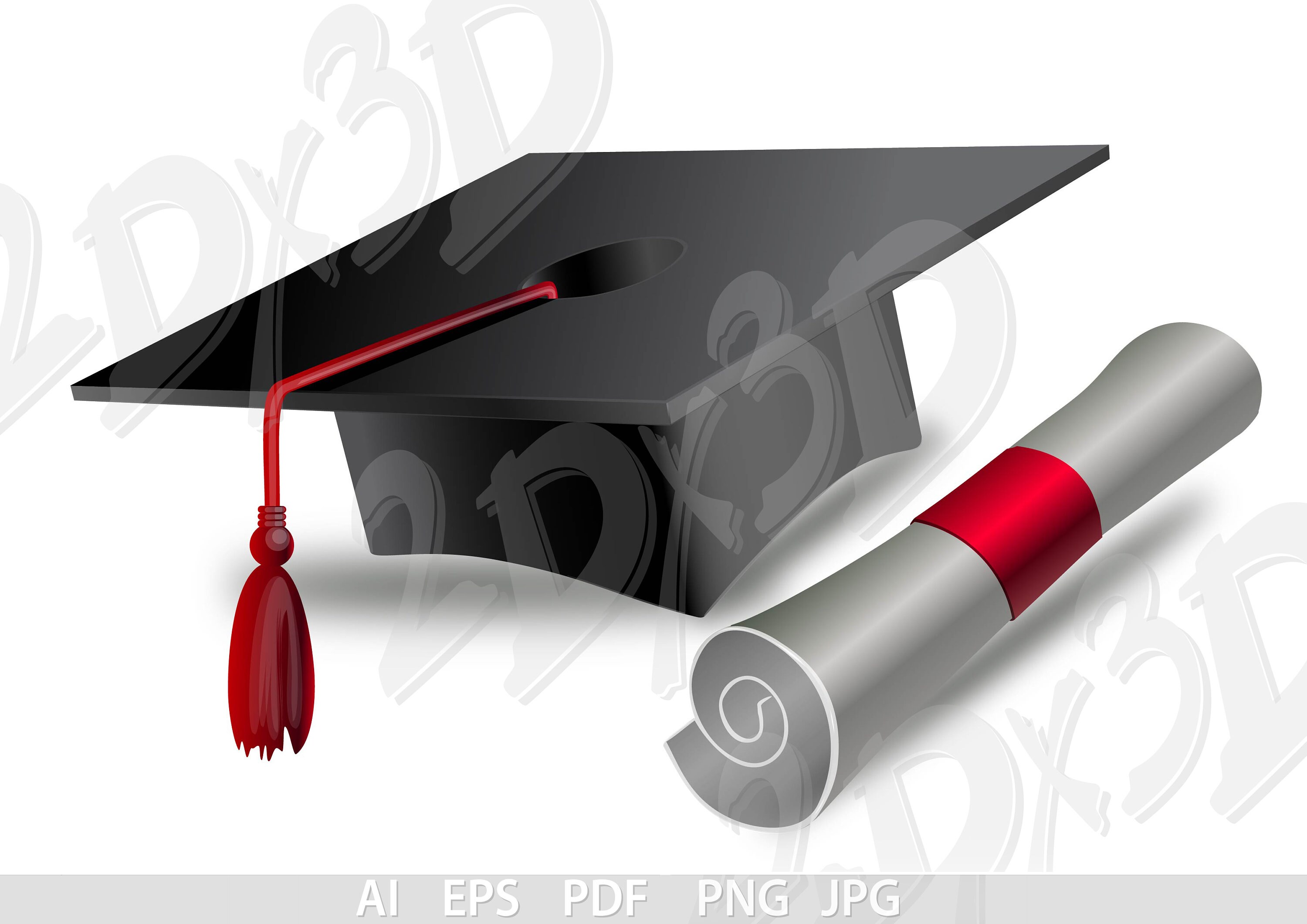 Vector GRADUATION HAT, Download, Digital Image, Graphical Image, AI ...