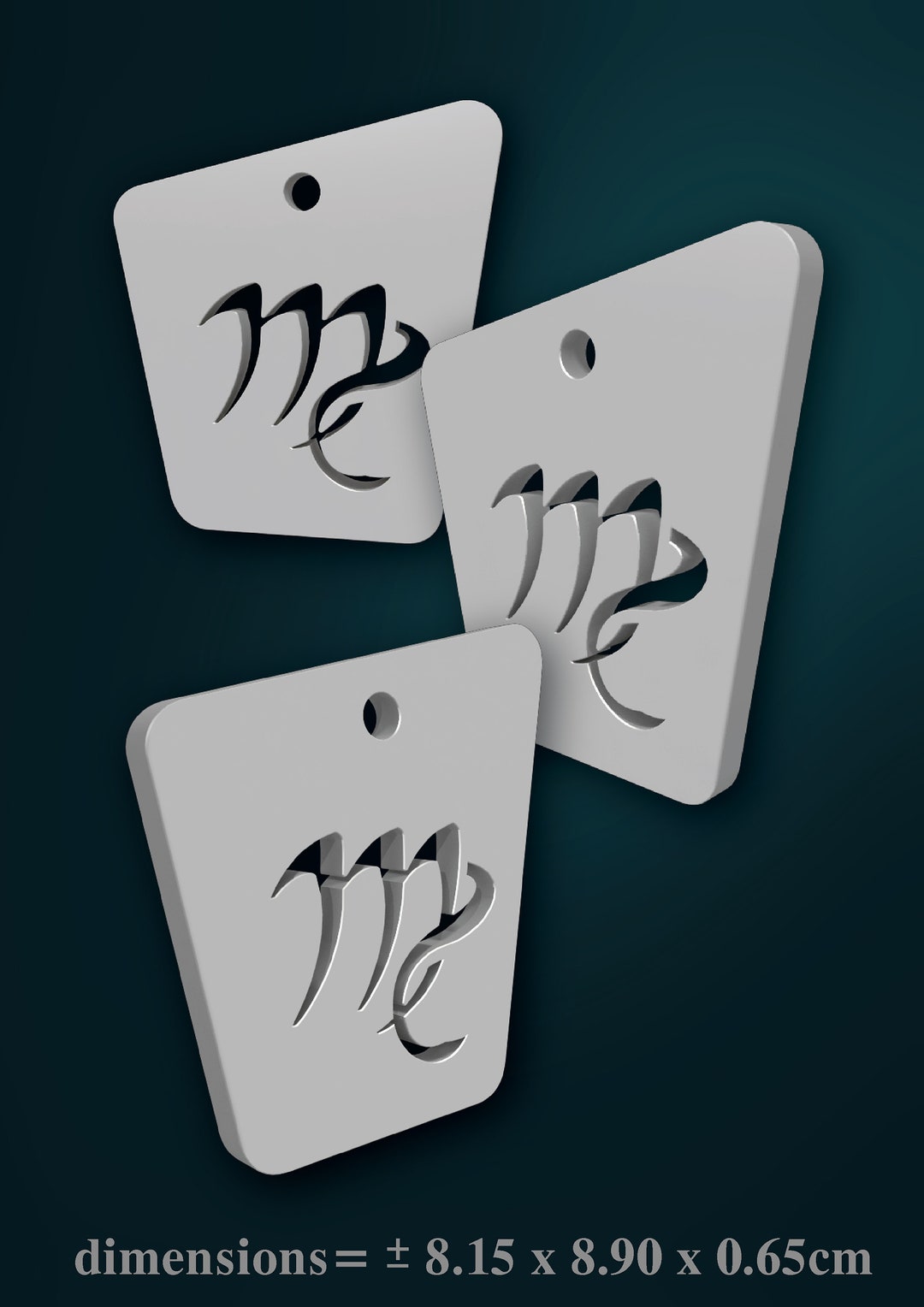 ZODIAC Virgo, 3d STL Model for CNC Router Carving Machine, 3d Printer ...