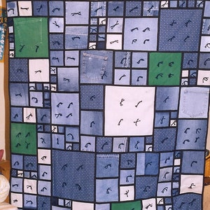 Stained Glass/denim Quilt Pattern - Etsy