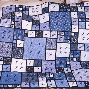 Stained Glass/denim Quilt Pattern - Etsy