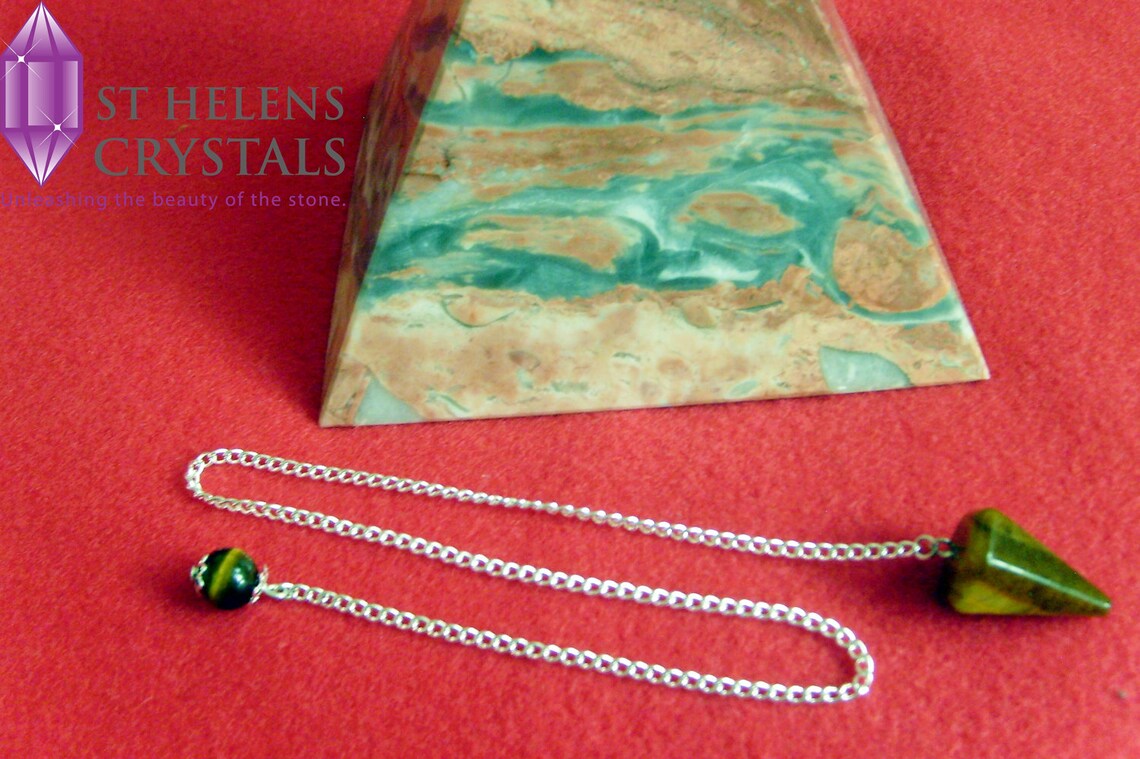 Crystal Gemstone Point Dowsing Pendulum for Scrying and - Etsy UK