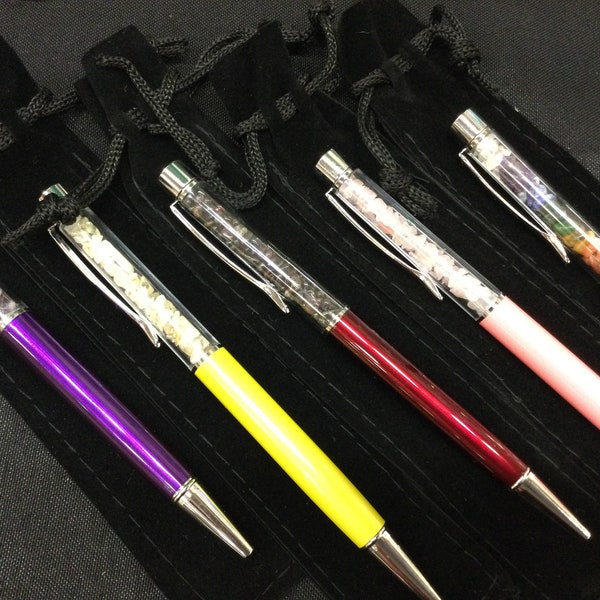 Crystal Filled Pen - Etsy