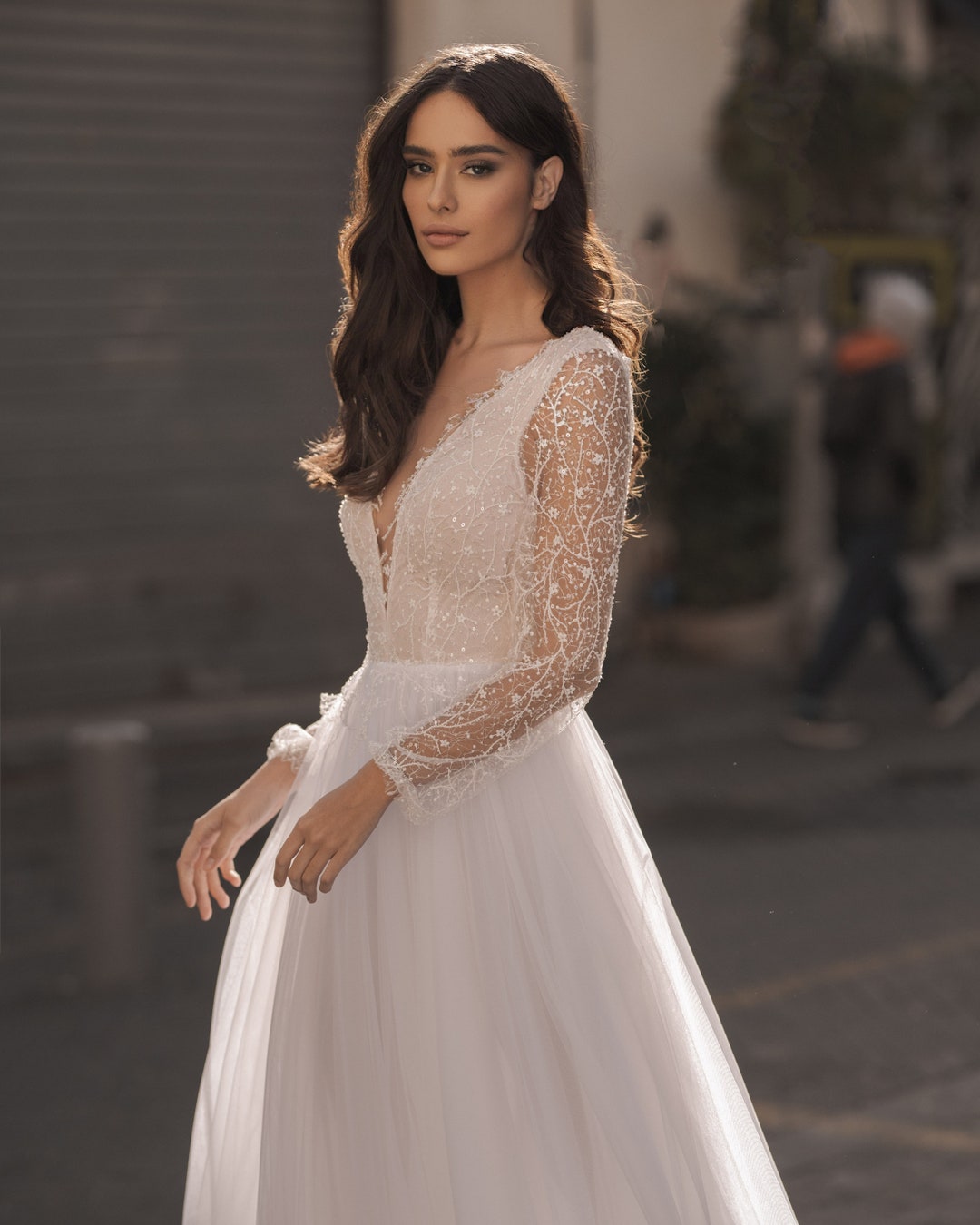 White Lace Sleeves for a Wedding Dress - Etsy