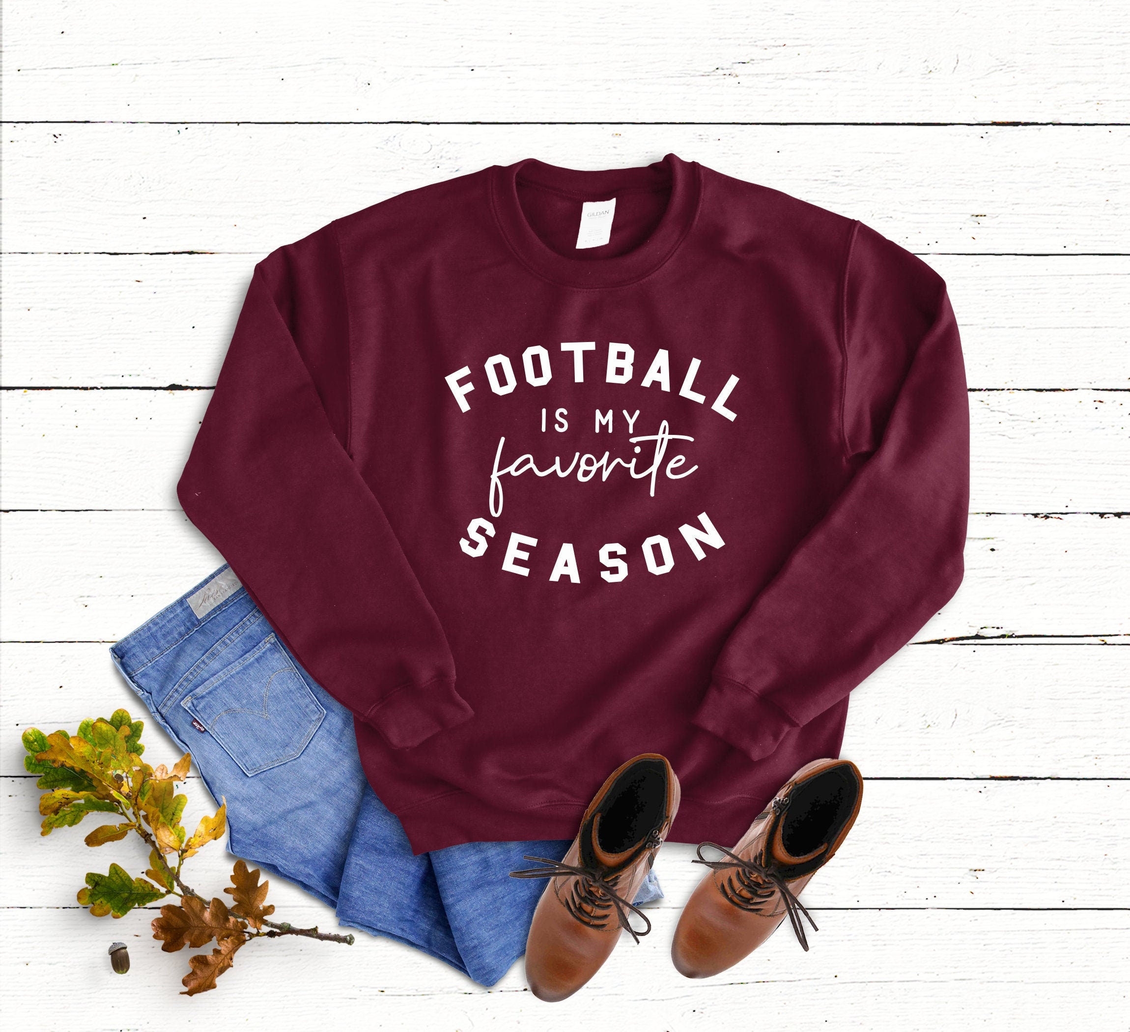 Football is my favorite season sweater Football Sweatshirt | Etsy