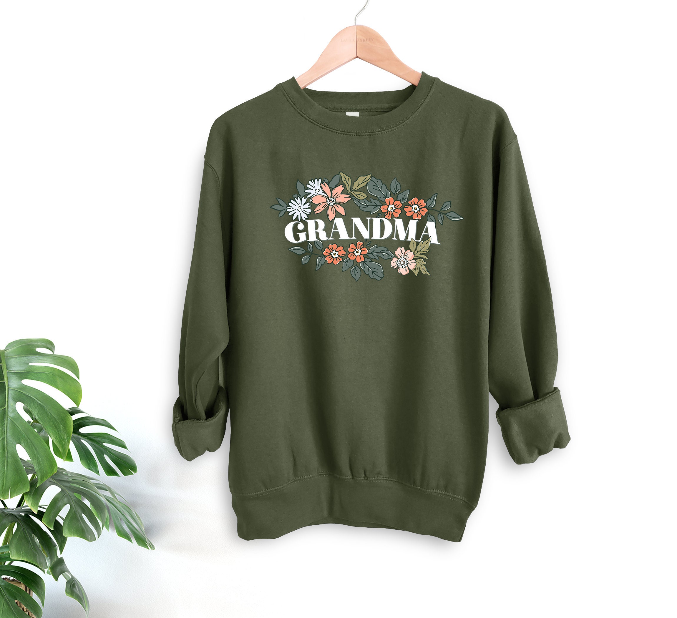 Retro Floral Grandma Sweatshirt Grandma Sweater Grandma - Etsy