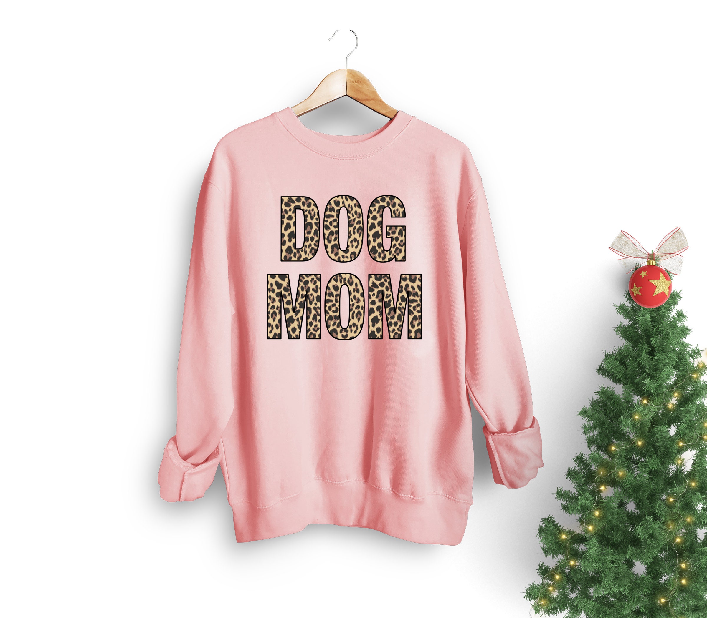 Leopard Dog Mom Sweatshirt Leopard Print Sweater Dog Mom - Etsy