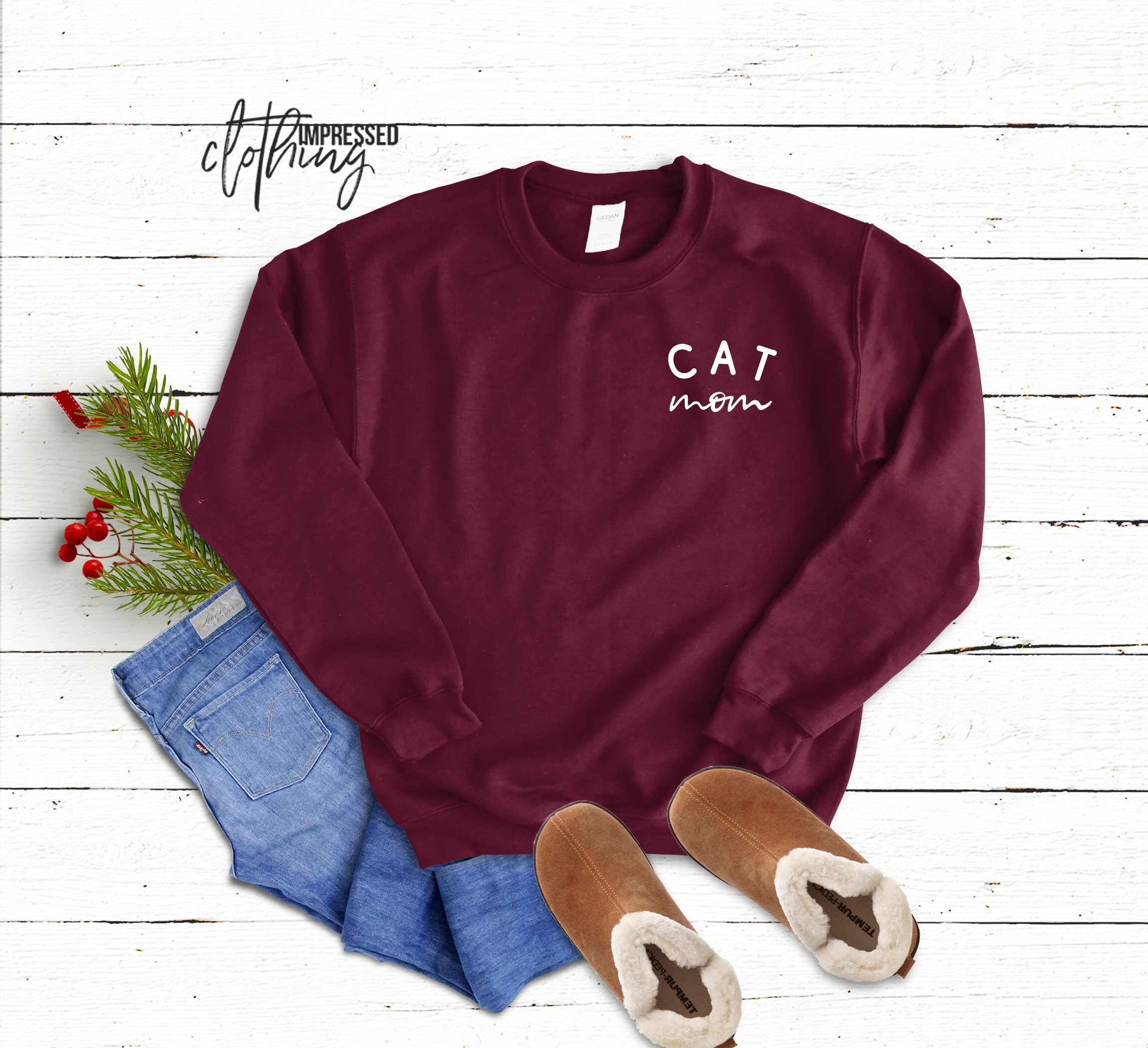 Cat Mom sweater Cat Lover Sweater Cat Mom Sweatshirt Pet | Etsy