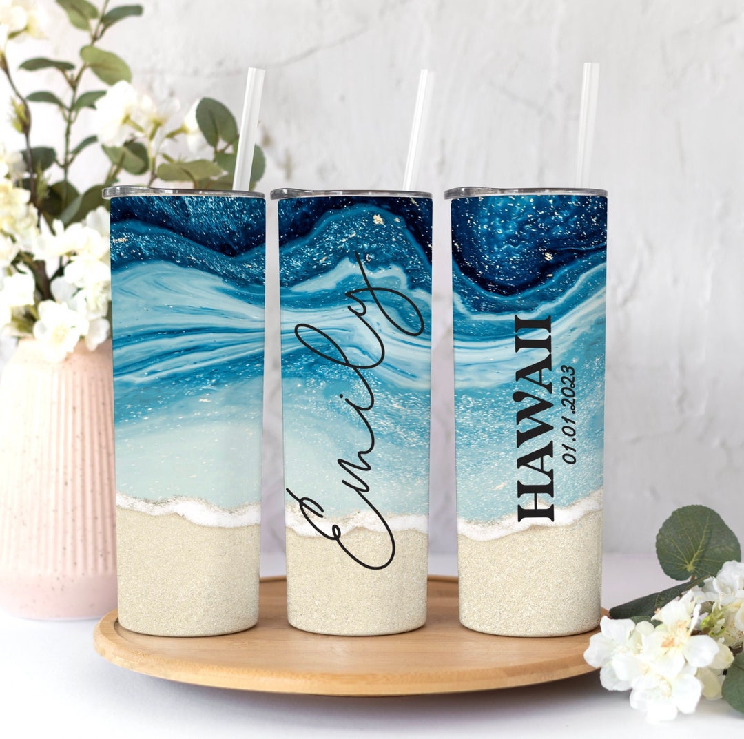 Girls Trip Tumbler, Beach Vacation Tumbler Personalized, Custom Beach ...