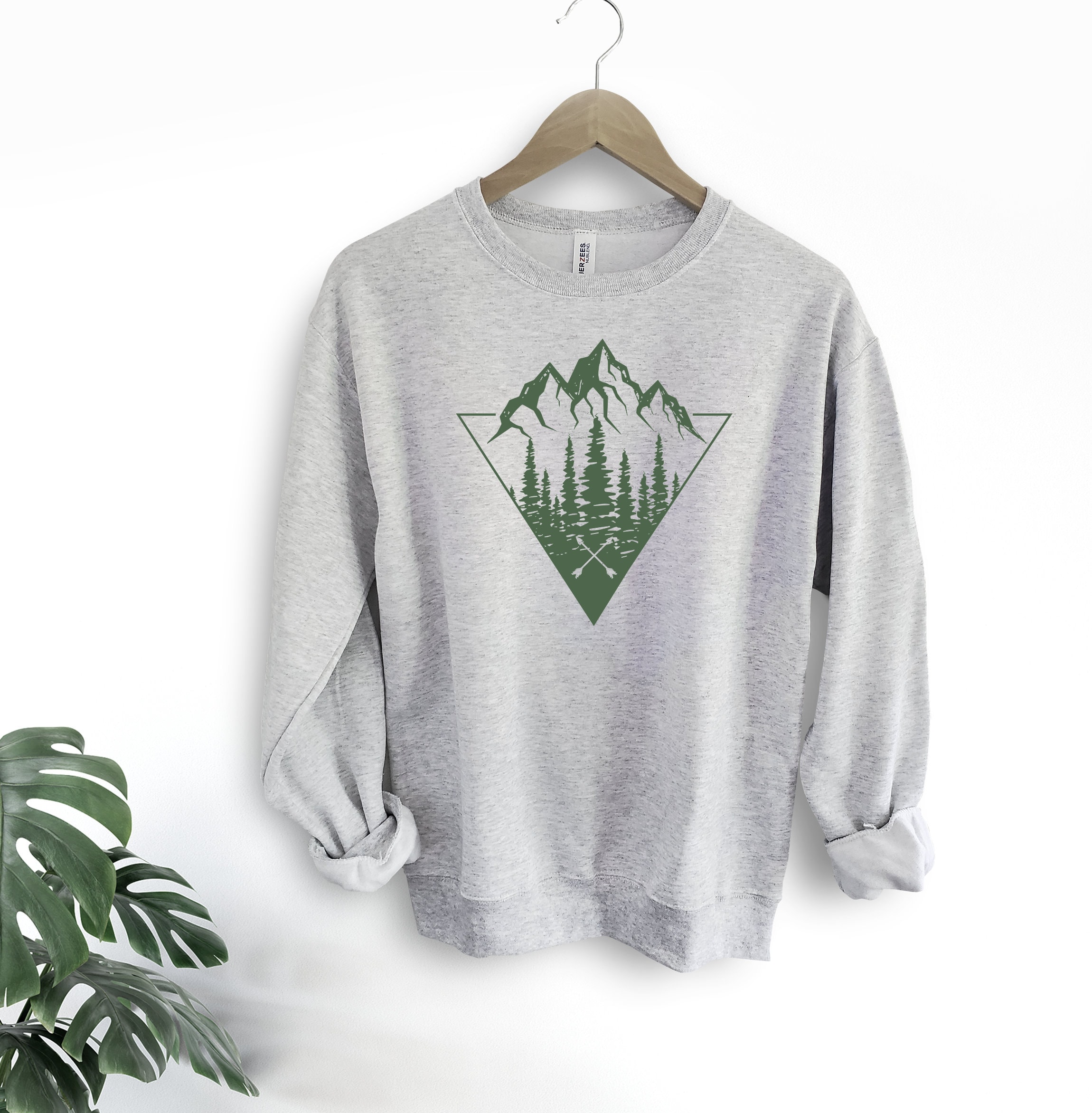 Camping Sweater Nature Sweatshirt Pine Tree Shirt Forest - Etsy