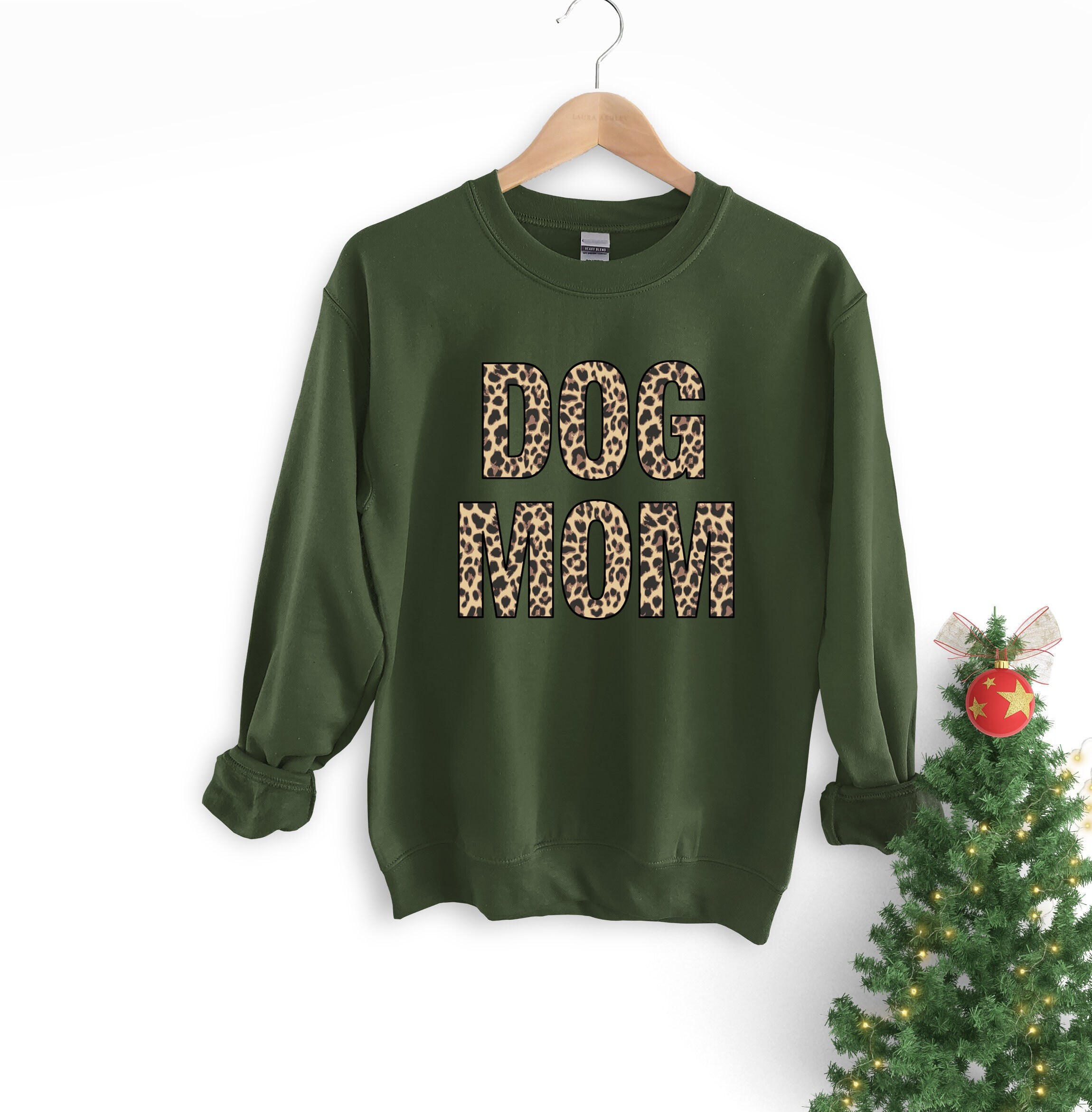 Leopard Dog Mom Sweatshirt Leopard Print Sweater Dog Mom - Etsy