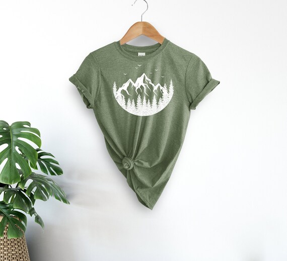 Camping Shirt Pine Tree Shirt Forest Shirt Nature T Shirt | Etsy
